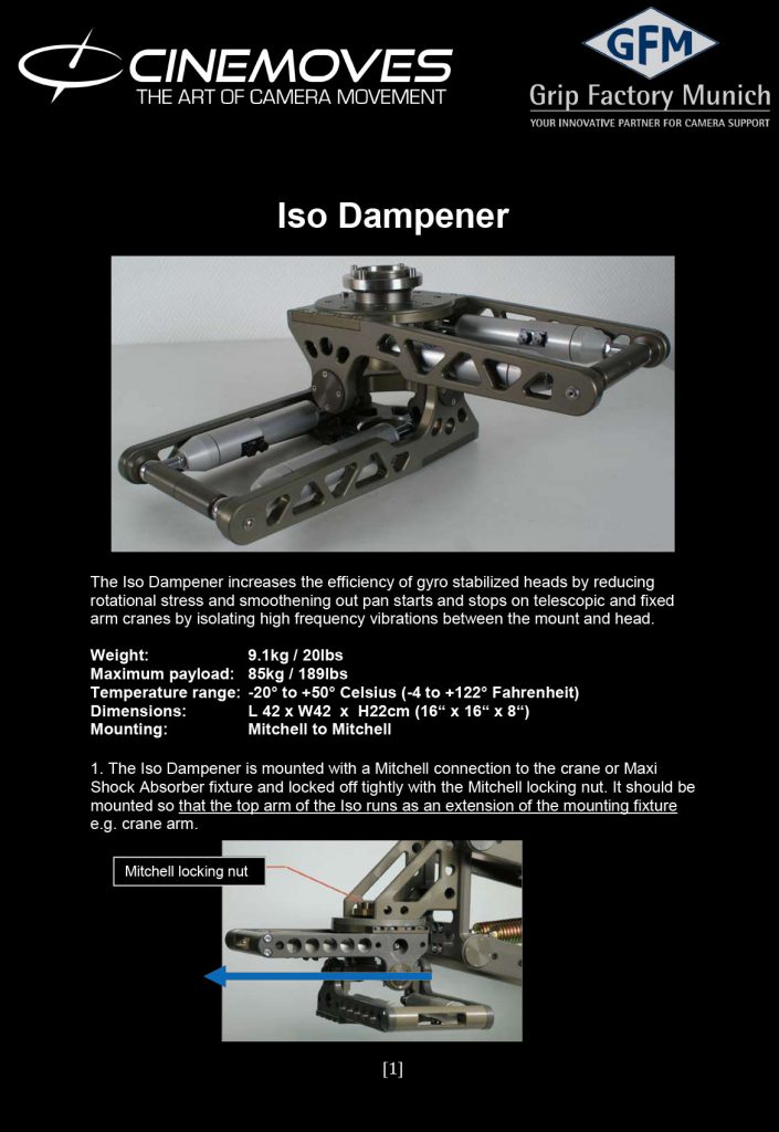 GFM ISO DAMPENER | Cinemoves