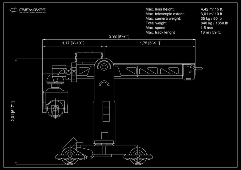TechnoDolly Telescopic Movie Crane | Cinemoves